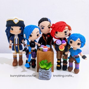 Arcane Jinx Vi Caitlyn Silco Powder Ekko Crochet Plush Doll - Etsy Sweden
