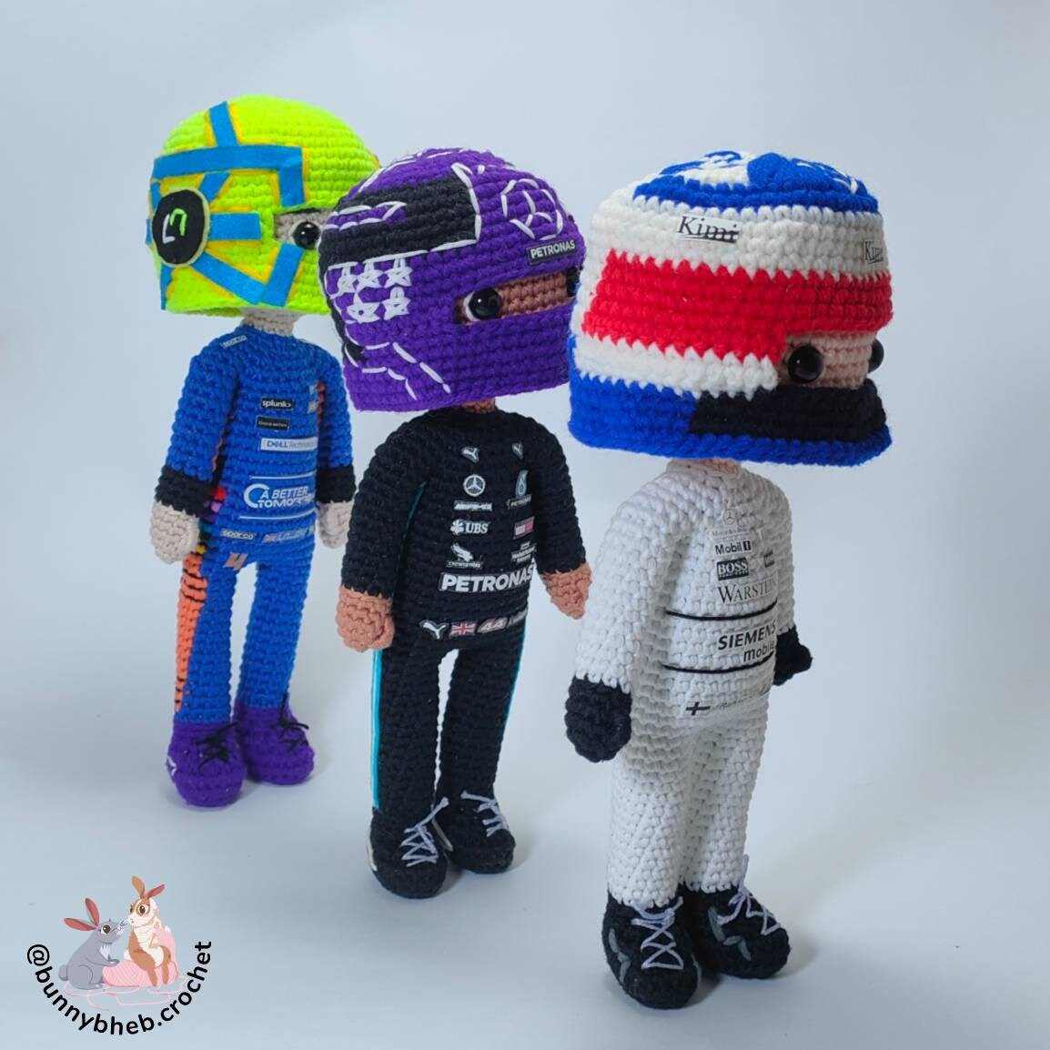 F1 Racer With Helmet & Cap Crochet Plush Doll Formula One - Etsy UK