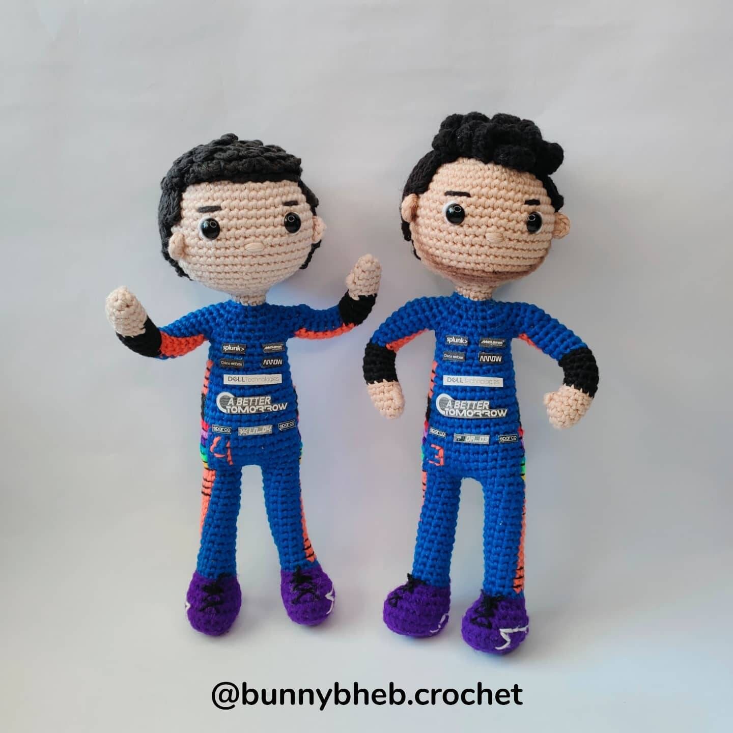 F1 Racer With Helmet & Cap Crochet Plush Doll Formula One - Etsy UK