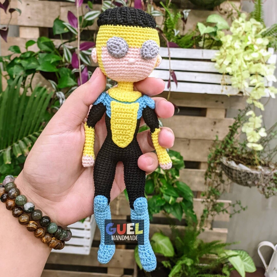 Invincible Mark Grayson Inspired Crochet Action Figure Style Plush Toy ...