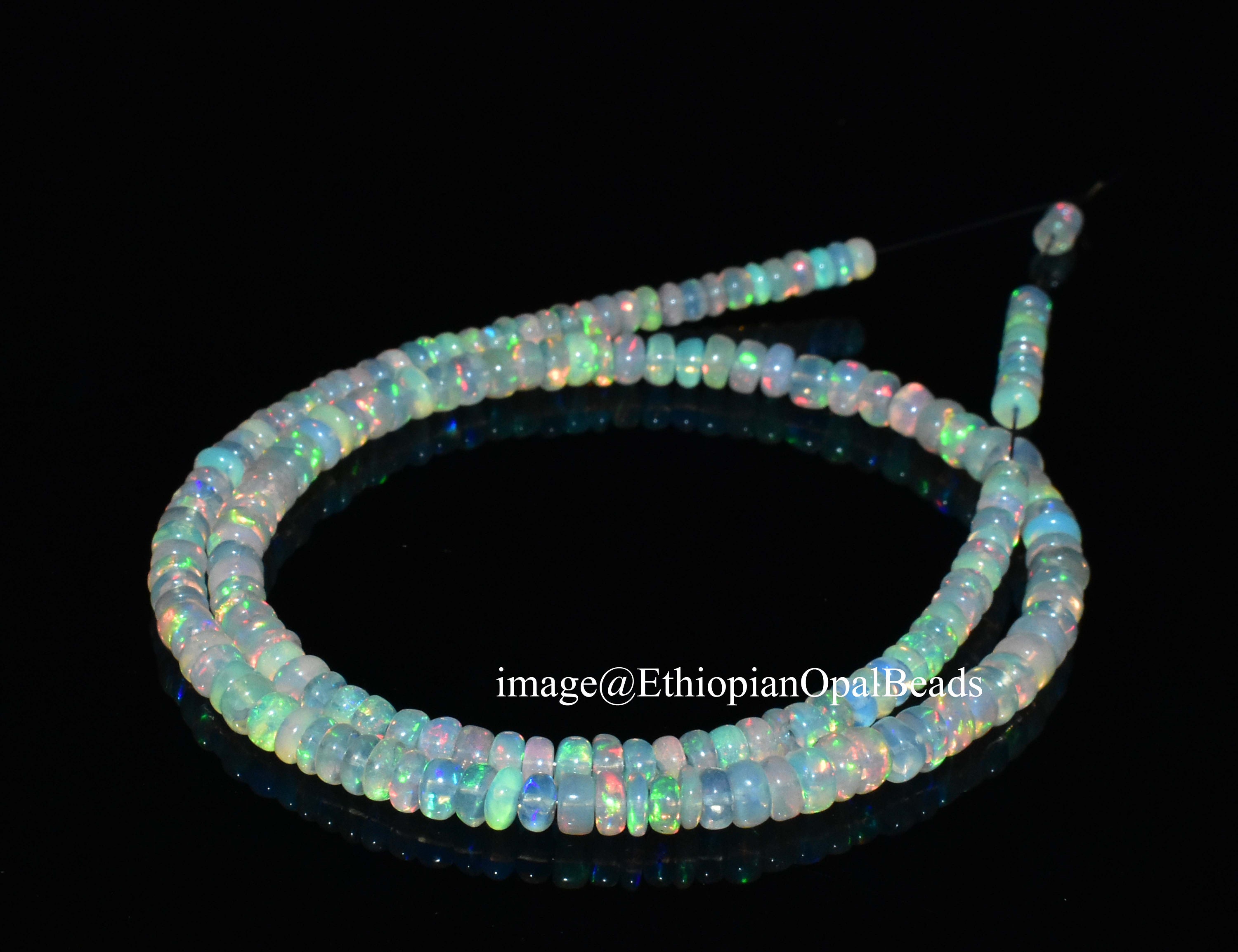 4-5 MM Opal perlen Opal Perlen Strang Natürlicher | Etsy