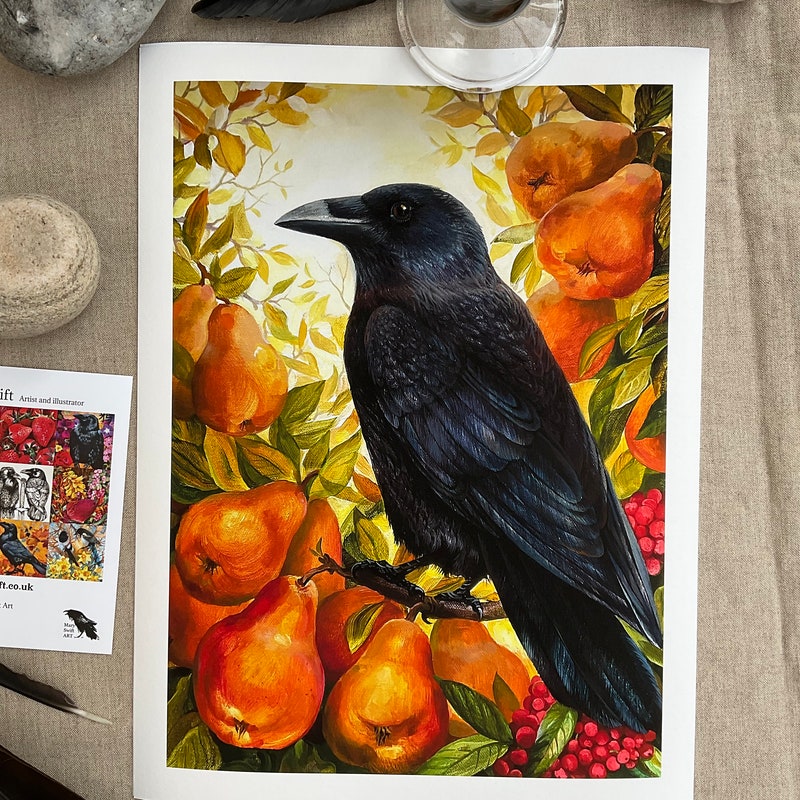 Crow Art - Etsy UK