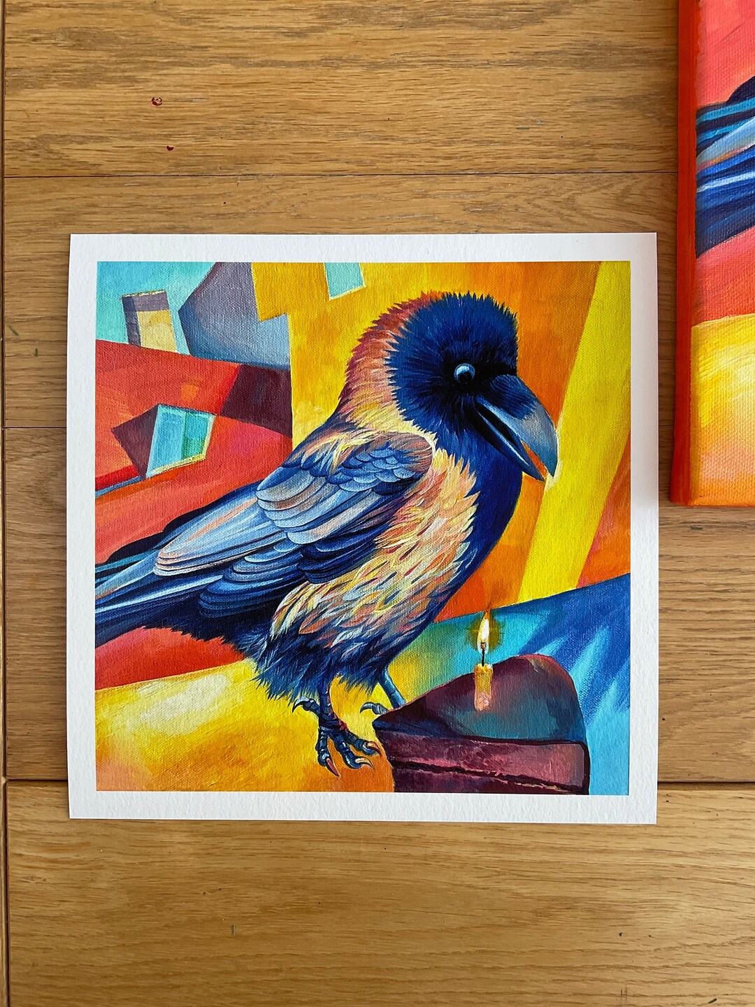 Print Happy Birthday Crow, Birthday Cake, Crow Picture, Crow Art by ...