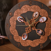 Wizard's Clock, Wizarding Clock, Potterhead Gift, Novelty Wall Clock ...