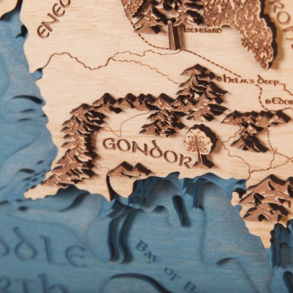Middle Earth Map - Etsy