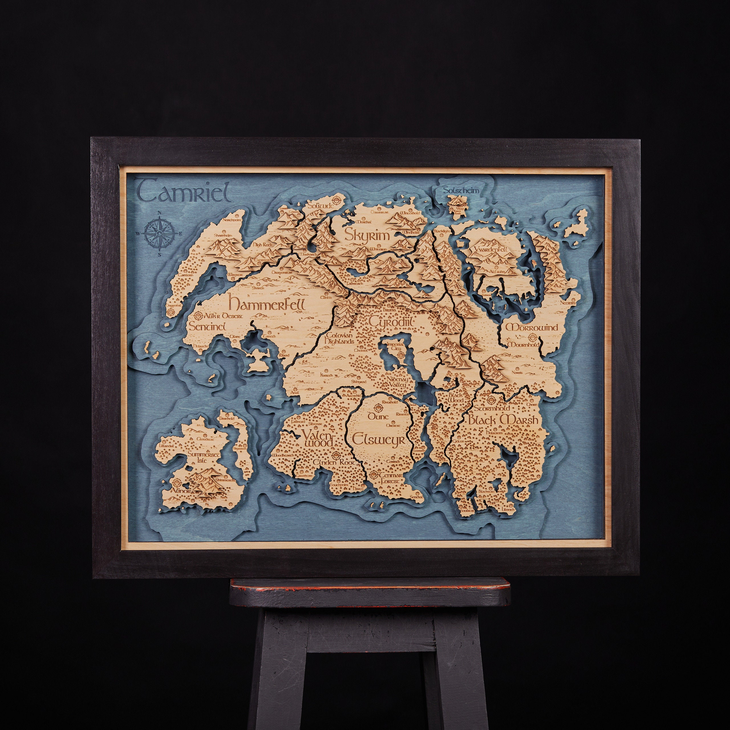 Imperial Realm 3D Wood Map - Etsy Canada