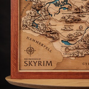 Northern Lands 3D Wood Map - Etsy