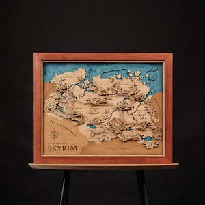 Northern Lands 3D Wood Map - Etsy