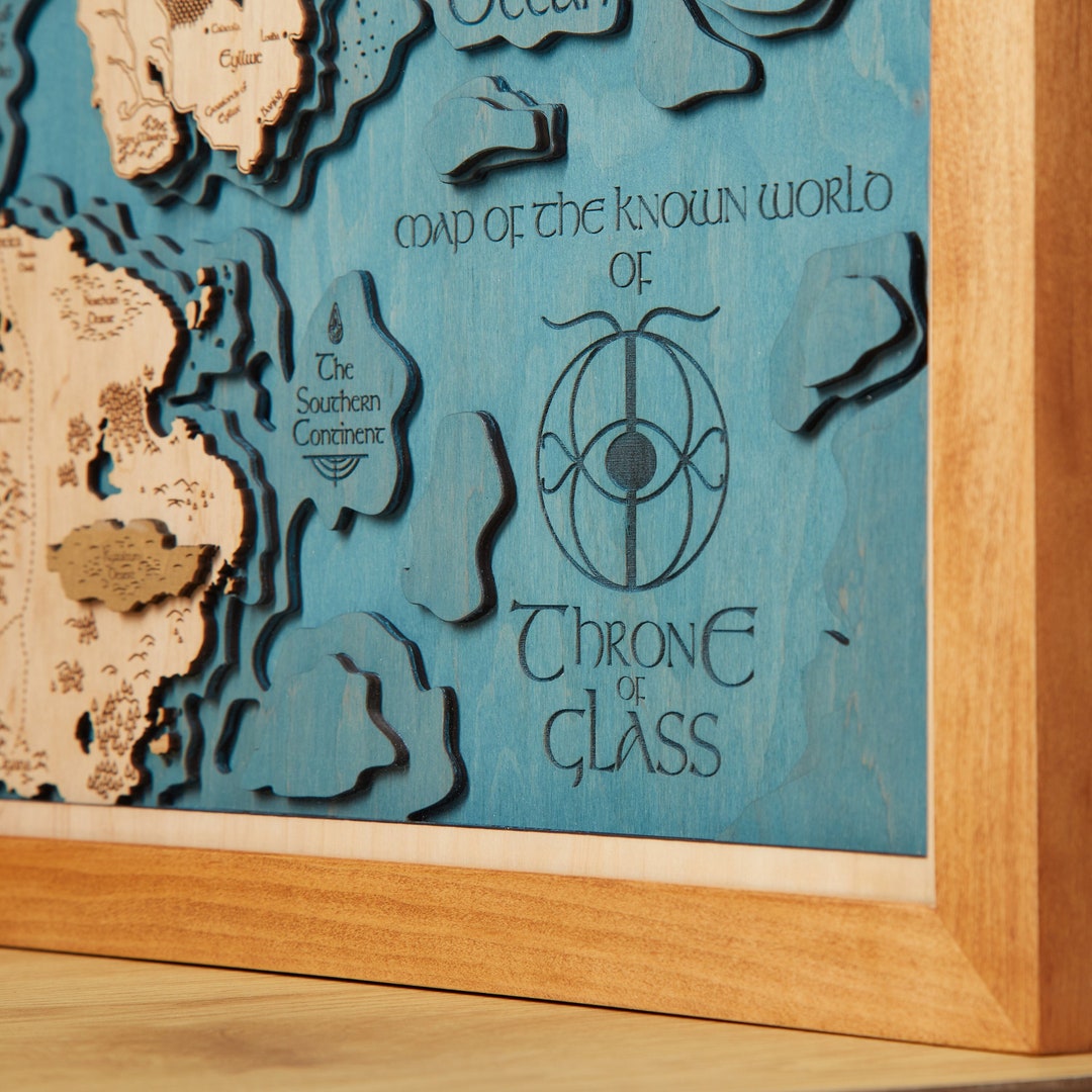 Wooden 3D Kingdoms of Shadows Map - Etsy