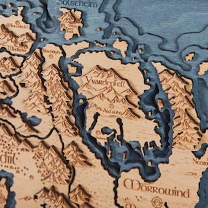 Wooden 3D Imperial Realm Map - Etsy