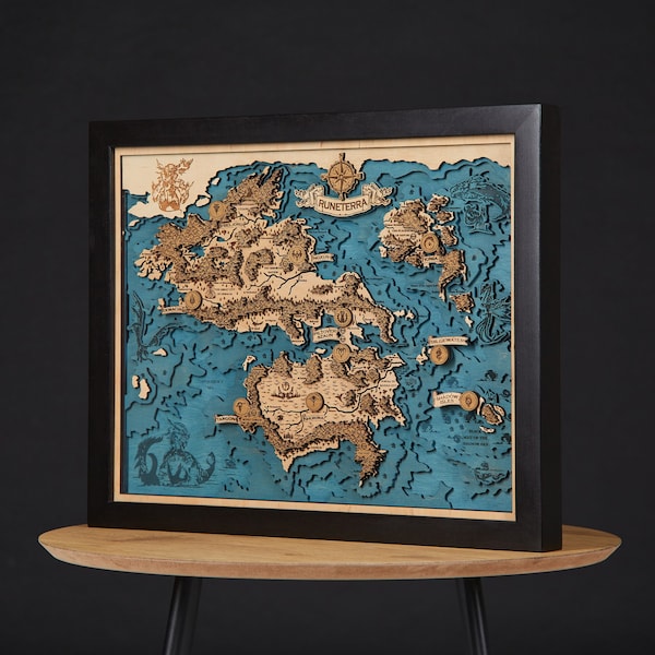 Runeterra Map League of Legends - Etsy
