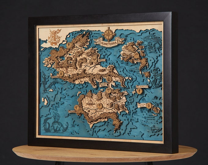 Runeterra Map 70*100cm, League of Legends World Map, Lol Poster, Arcane ...