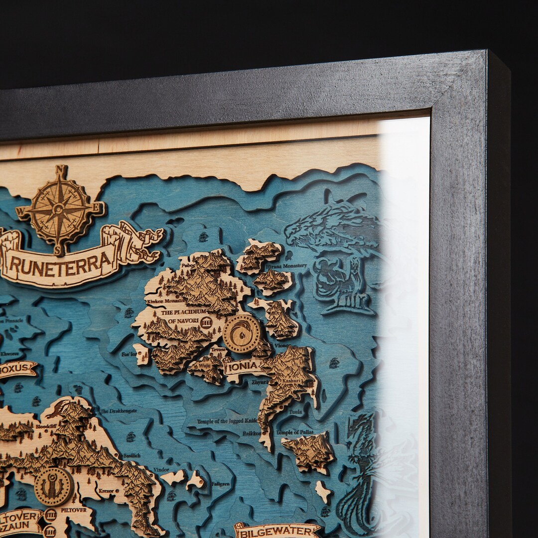 Nexus Realms 3D Wood Map - Etsy