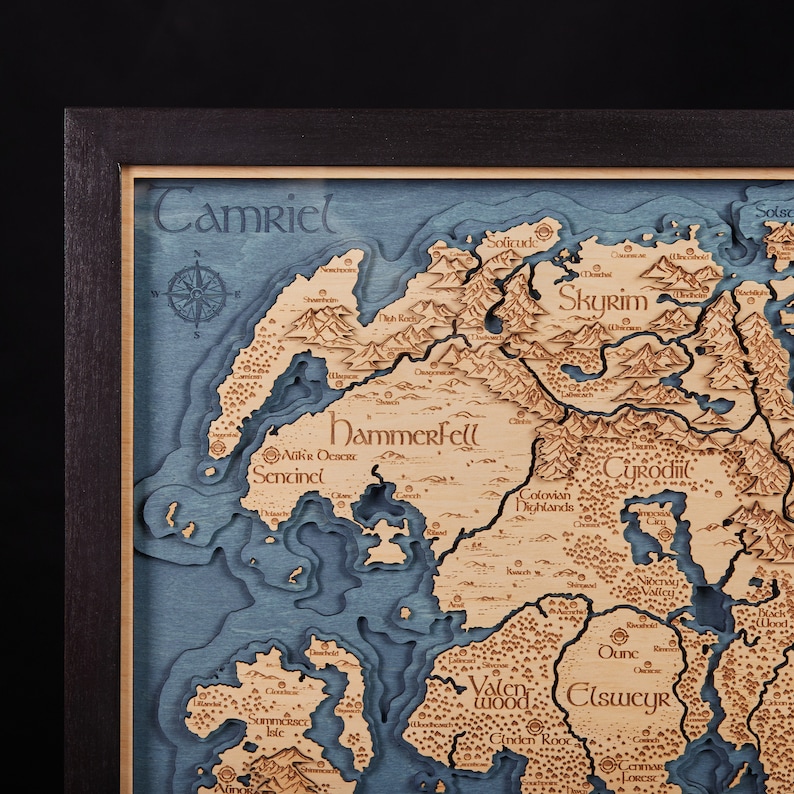 Wooden 3D Imperial Realm Map - Etsy