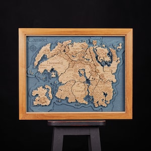 Wooden 3D Imperial Realm Map - Etsy UK