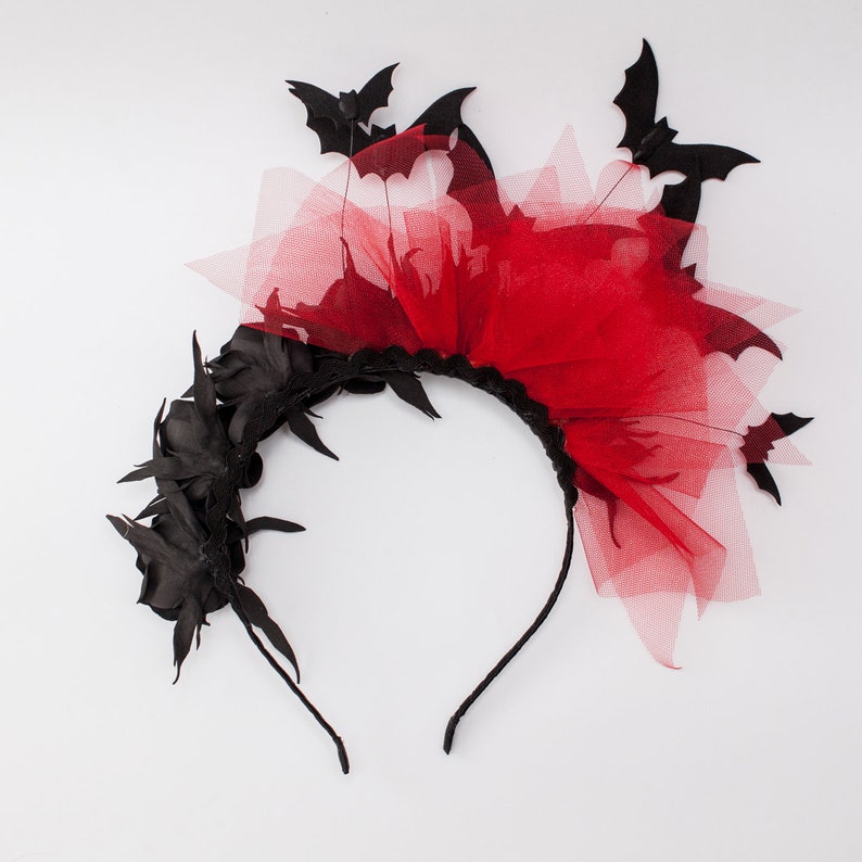 Bat Headband for Woman and Girl. Halloween Headdress With - Etsy