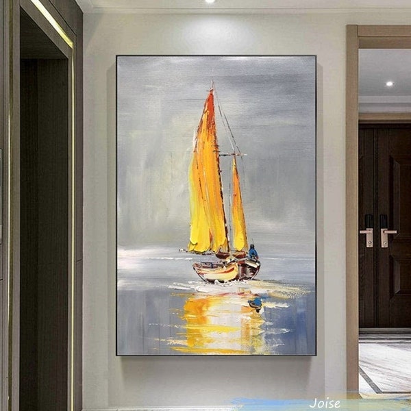 Abstract Sailboat - Etsy