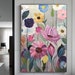 Large Abstract Flower Painting,abstract Plant Painting Floral Canvas ...