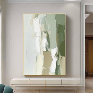 Original Green Abstract Art Modern Green Texture Painting Original ...