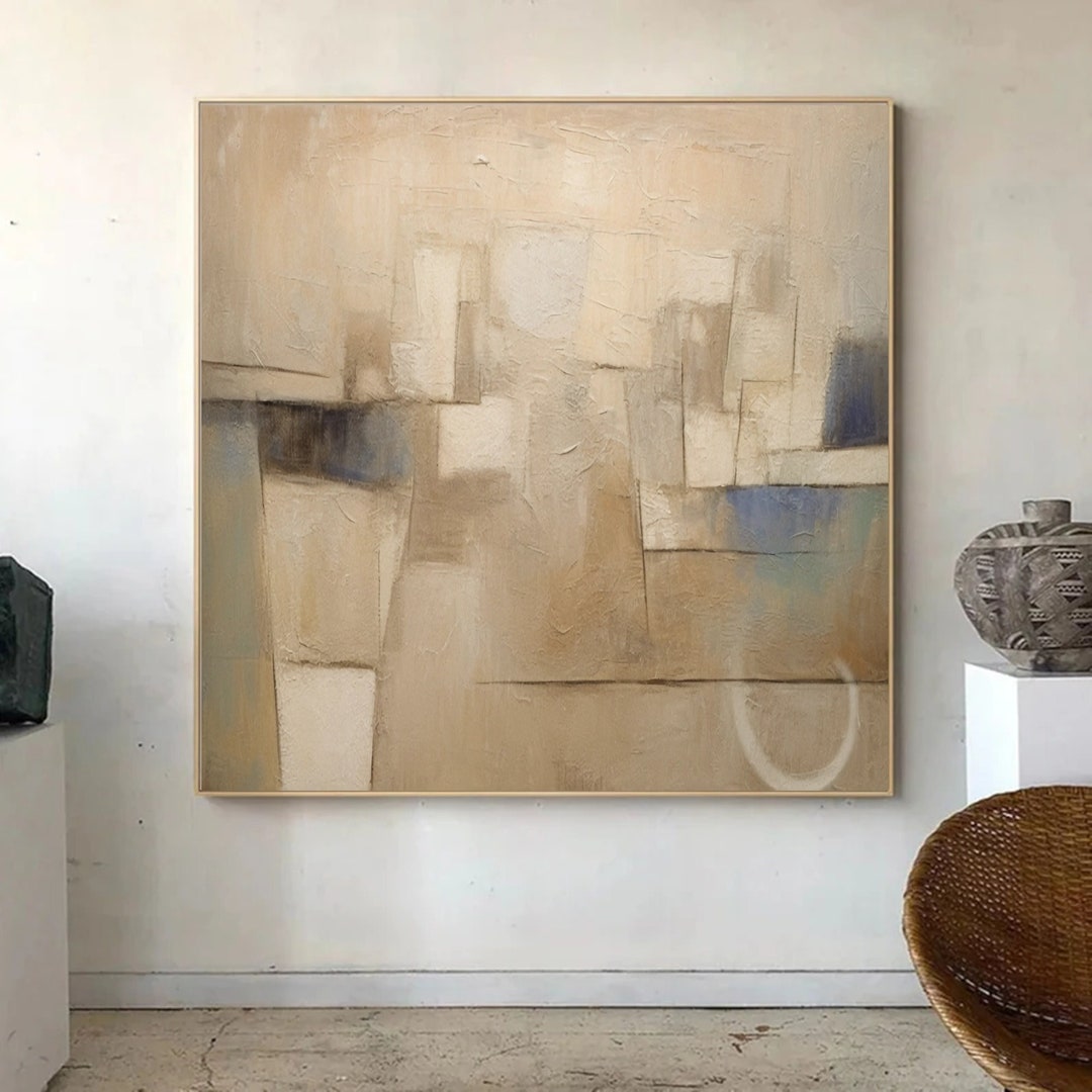 Large Original Brown Abstract Painting Brown Abstract Texture Painting ...