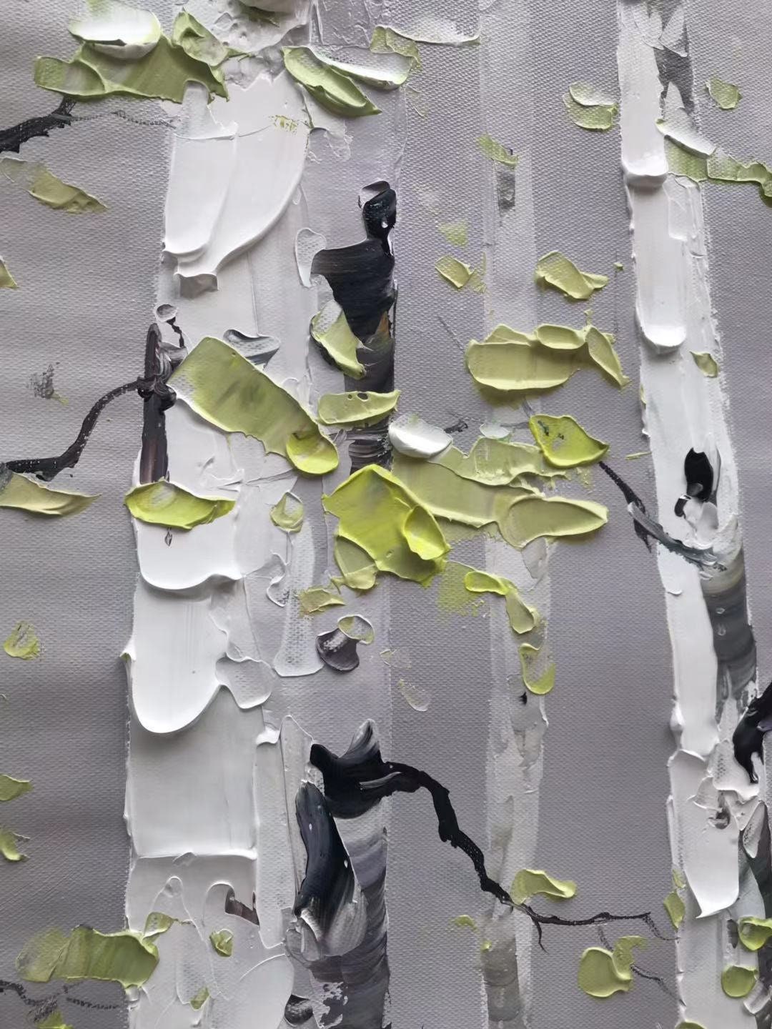 Birch Tree Forest Canvas Wall Art Decor abstract Birch Tree - Etsy