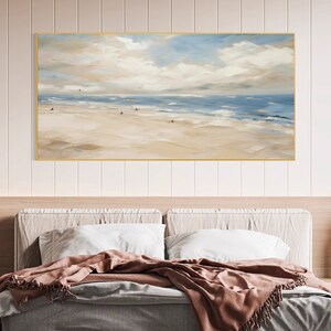Large Ocean Abstract Painting on Canvas Original Sky and Sea Landscape ...