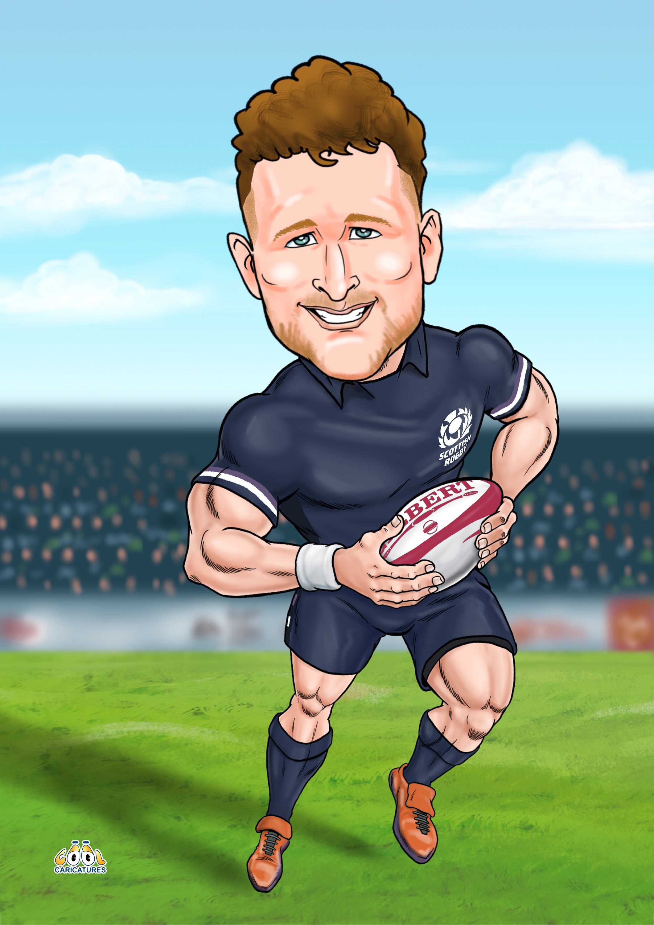 All Blacks Rugby Caricature Poster to Print Cartoon Portrait | Etsy