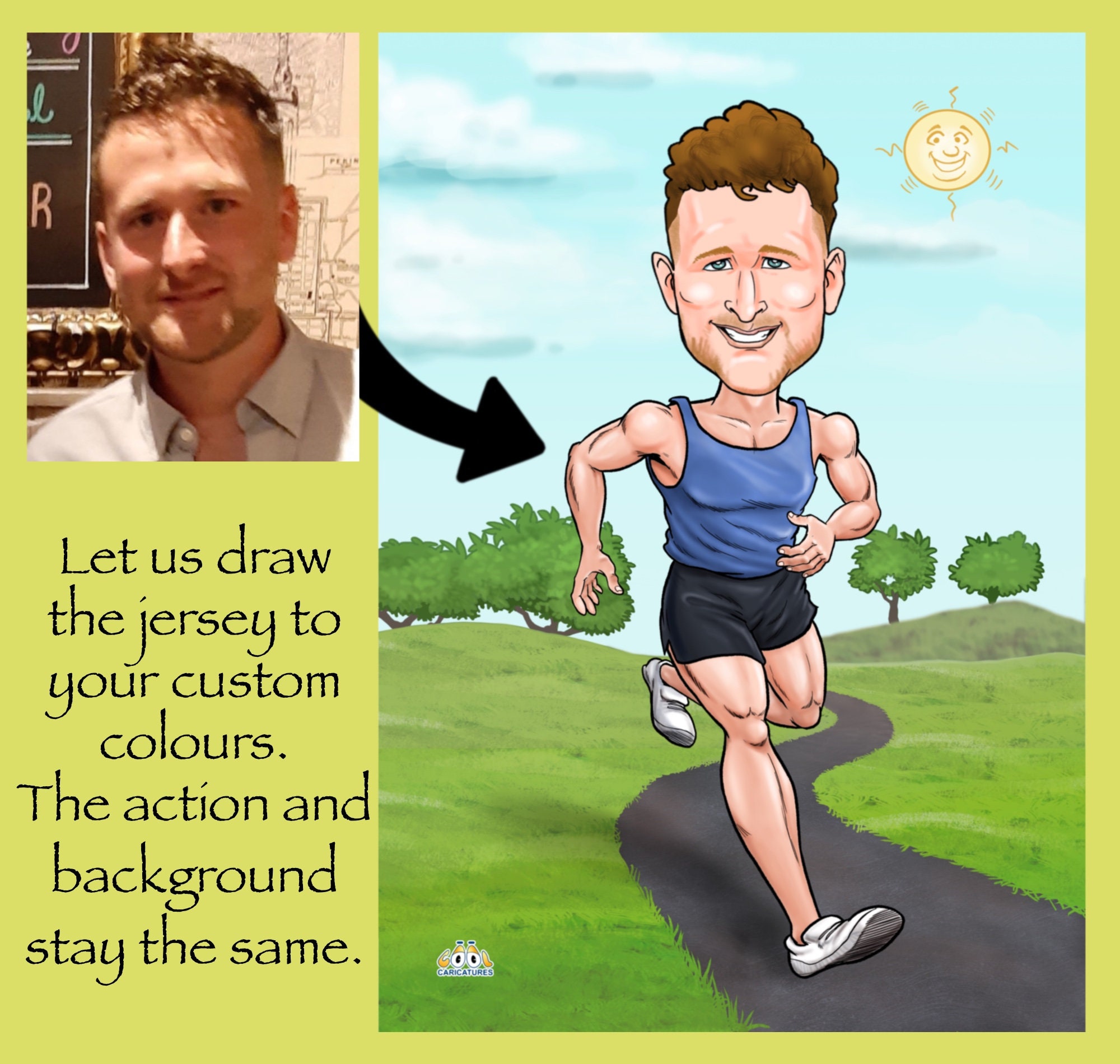 Caricature After Running