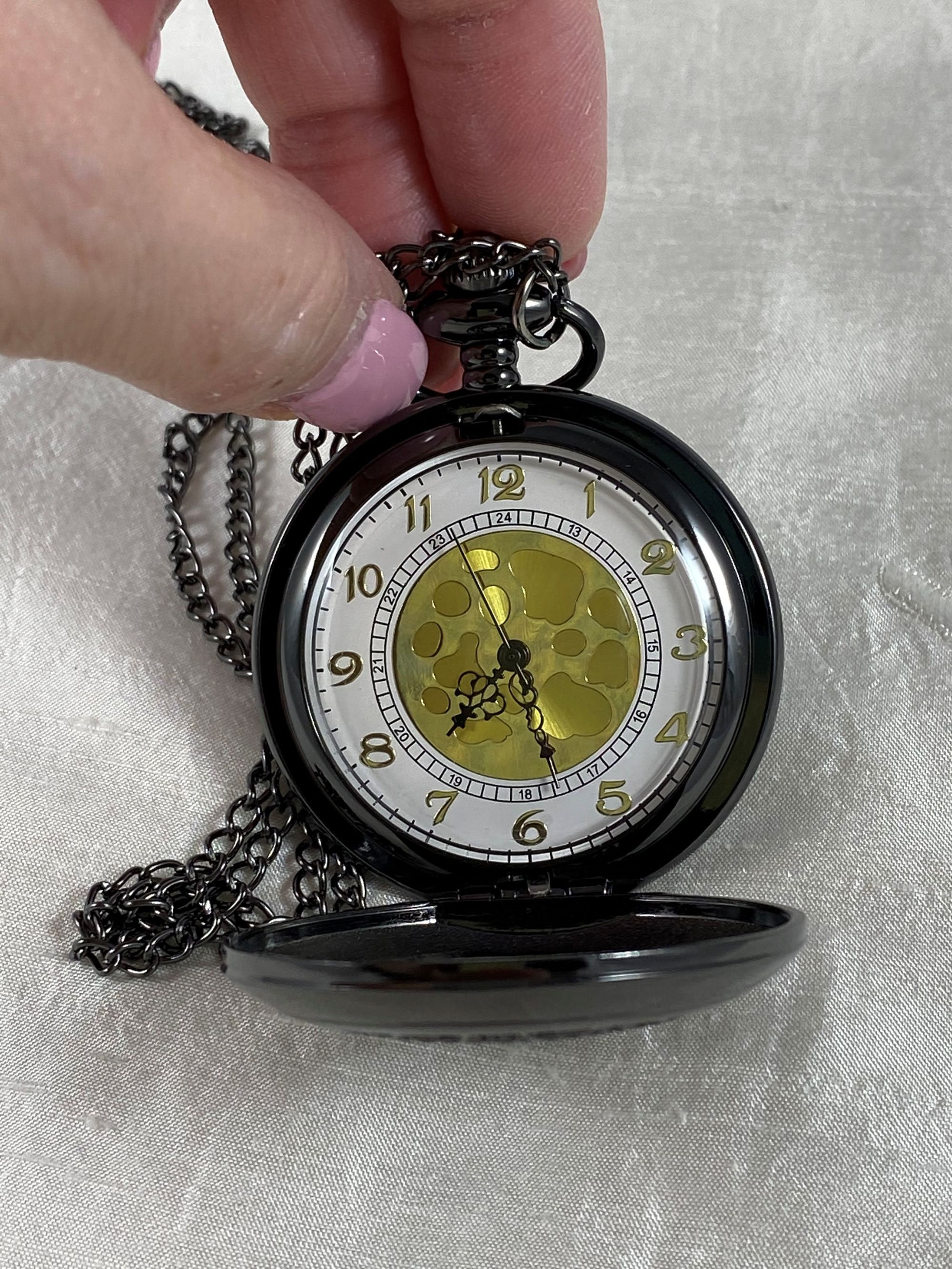 Filigree Front Pocket Watch Fancy Pocket Watch Gunmetal | Etsy