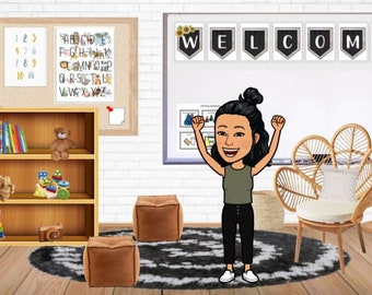 Bitmoji Classroom Bitmoji Template Digital Classroom - Etsy UK