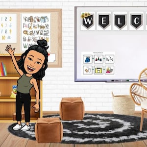 Boho Bitmoji Classroom Template - Etsy