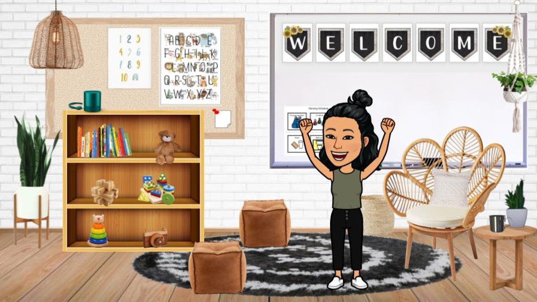 Boho Bitmoji Classroom Template - Etsy