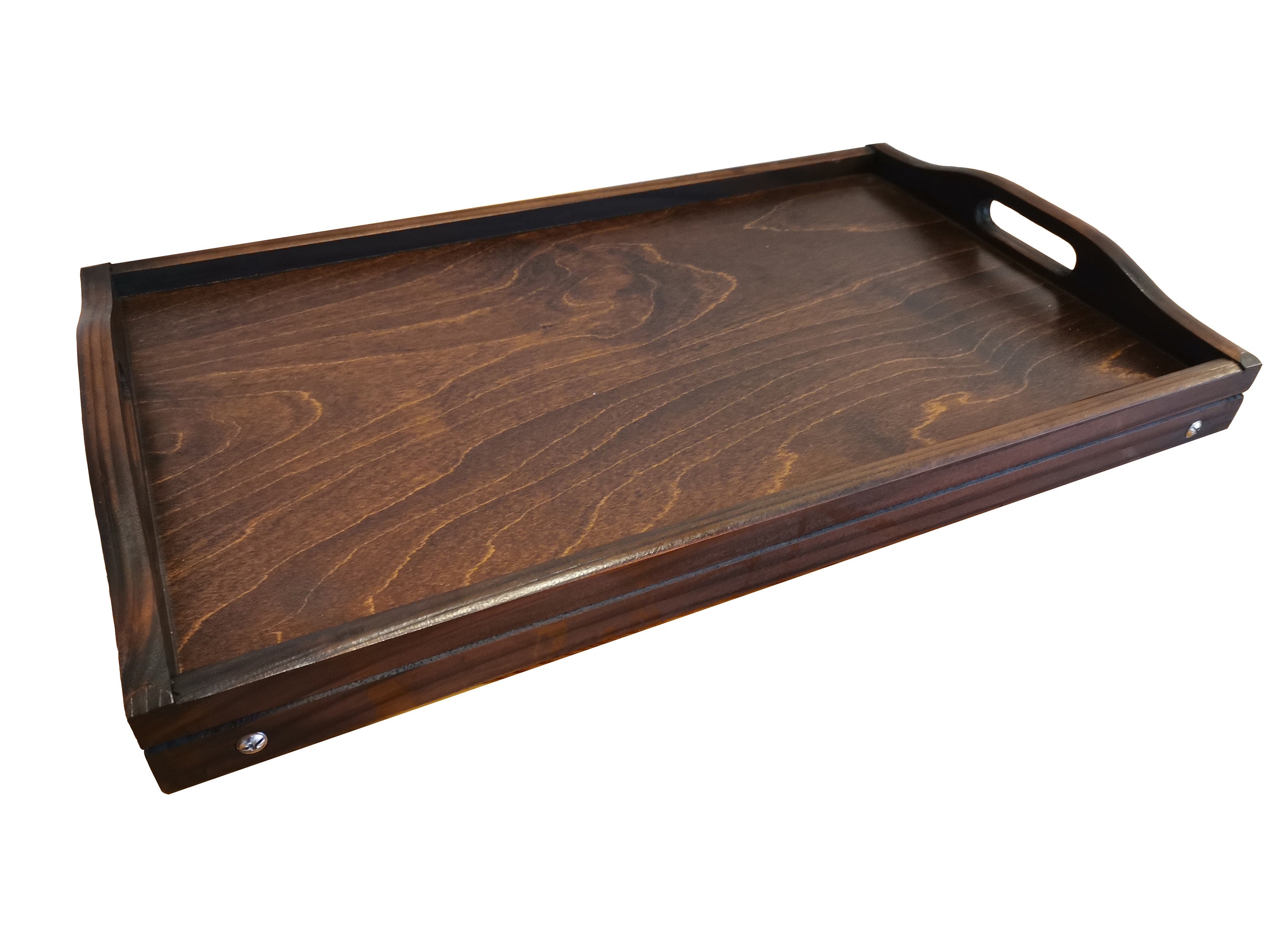 Brown Rustic Tray Wooden Coffee Table Breakfast Table Tray - Etsy