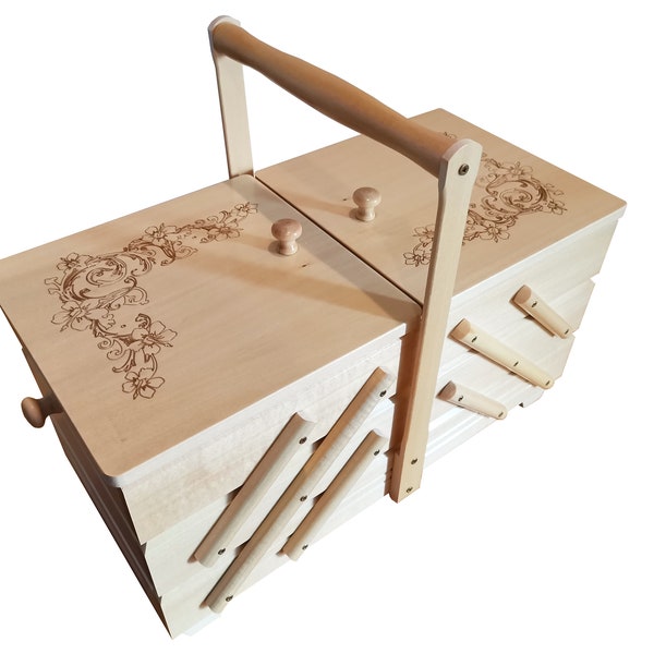 Wood Sewing Box - Etsy