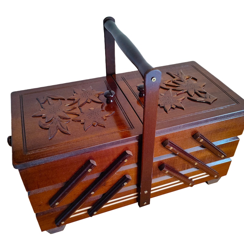 Vintage Sewing Box Stand - Etsy