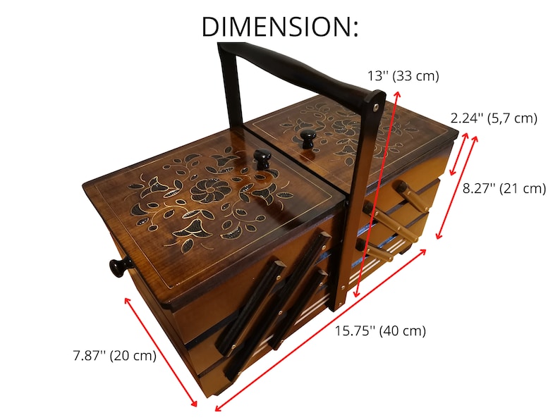 Fold Out Box for Sewing Kit Ornamental Storage Box for - Etsy