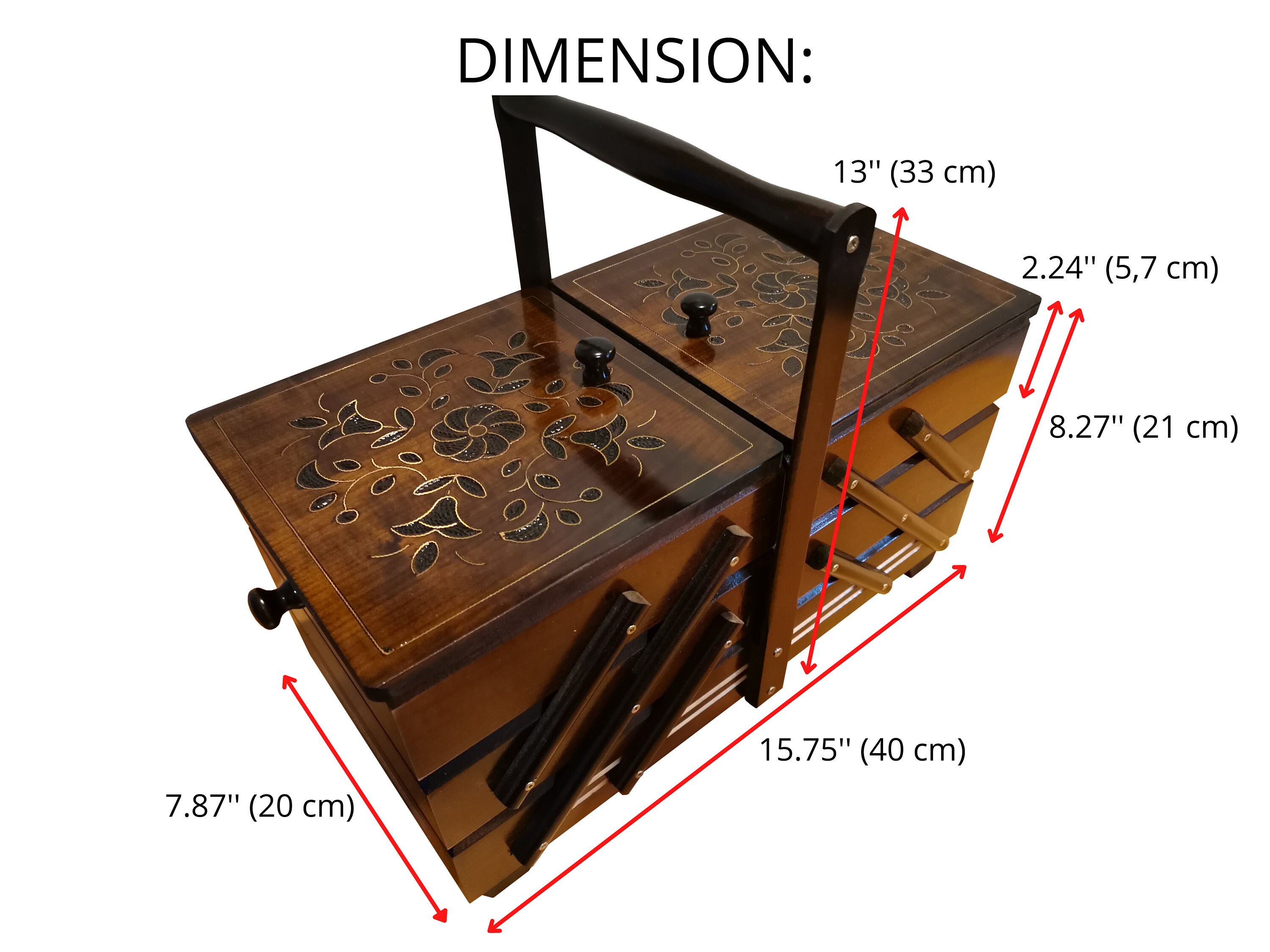 Fold Out Box for Sewing Kit Ornamental Storage Box for - Etsy