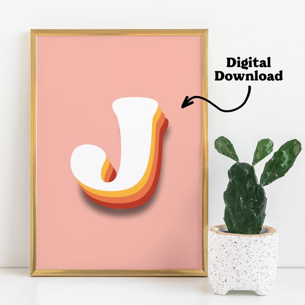 Abstract Letter Art - Etsy