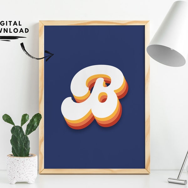 Letter B Poster - Etsy