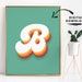 Letter B Wall Art Printable, Kids Room Letters, Initial Signs for ...