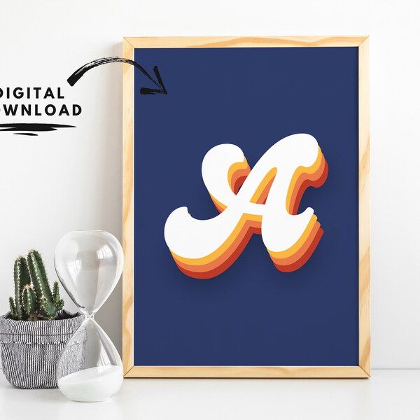 Initial Printable - Etsy