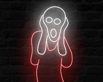 Scream Neon Sign - Etsy
