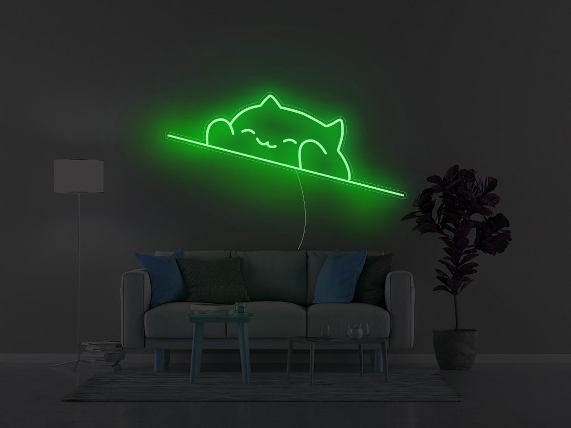 Cute Cat LED Neon Sign Custom Neon Lights Pet Neon Sign - Etsy