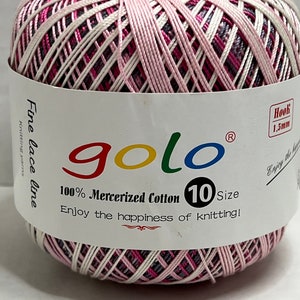 Golo Variegated Cotton Crochet Thread Size 10 250 Yds - Etsy