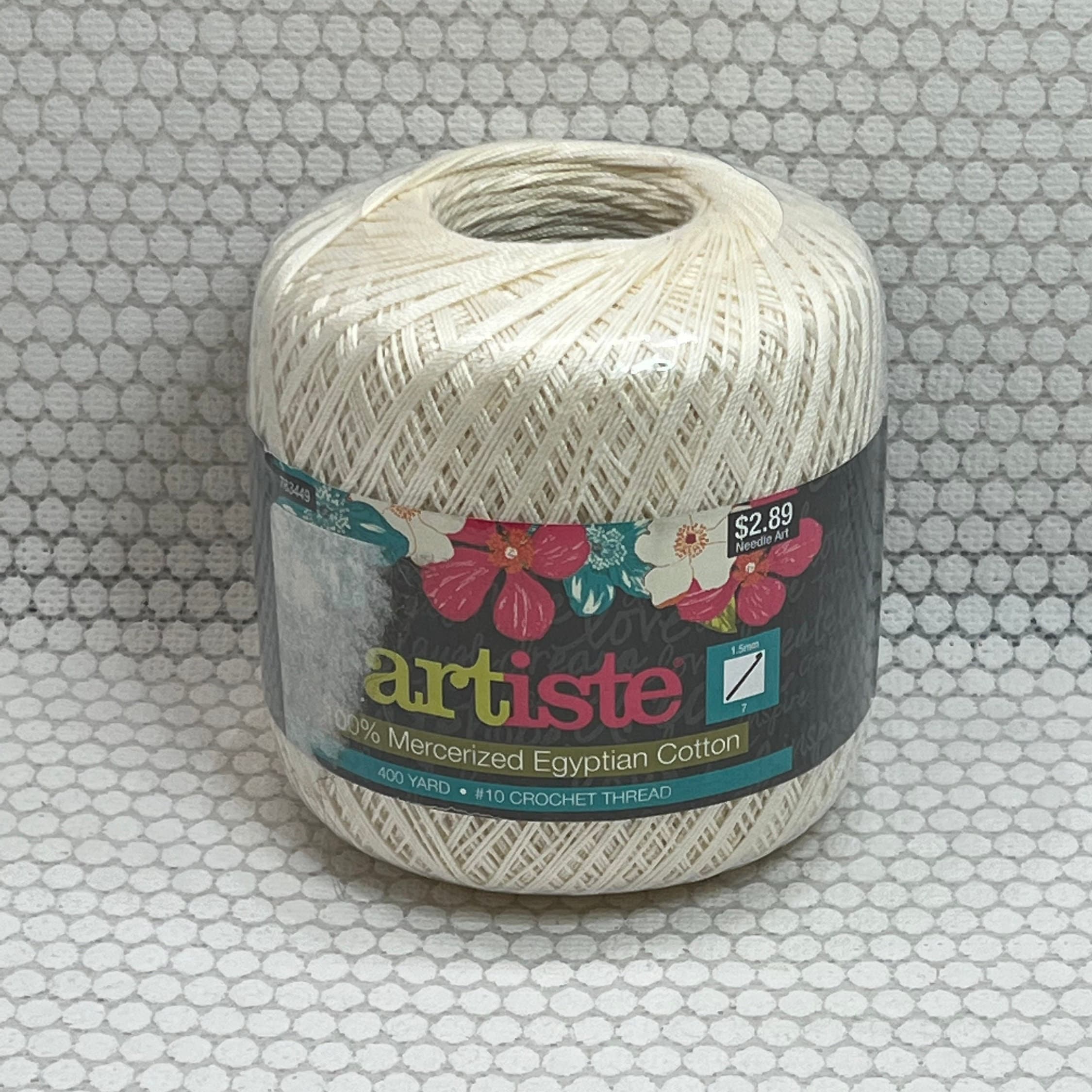 Artiste 100% Mercerized Egyptian Cotton Crochet Thread 10 400 Yards - Etsy