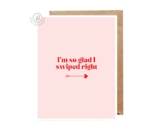 Swiped Right Card | Etsy