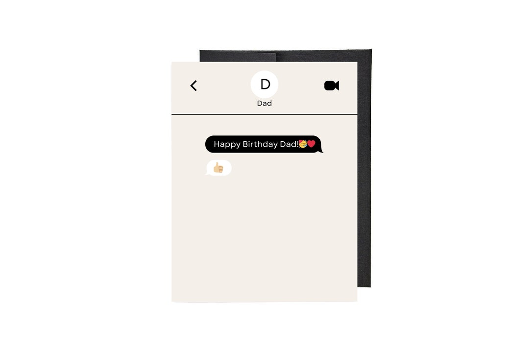 Happy Birthday Dad Thumbs up Card | Funny Birthday Card | Funny Dad ...