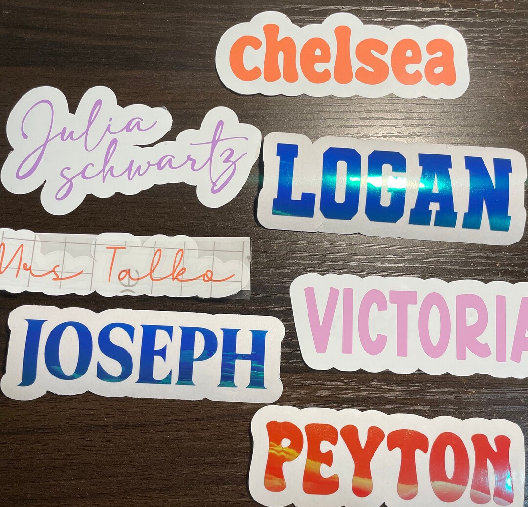 Custom Vinyl Name/ Word Decal, Personalized Name Decal, Name Decal ...