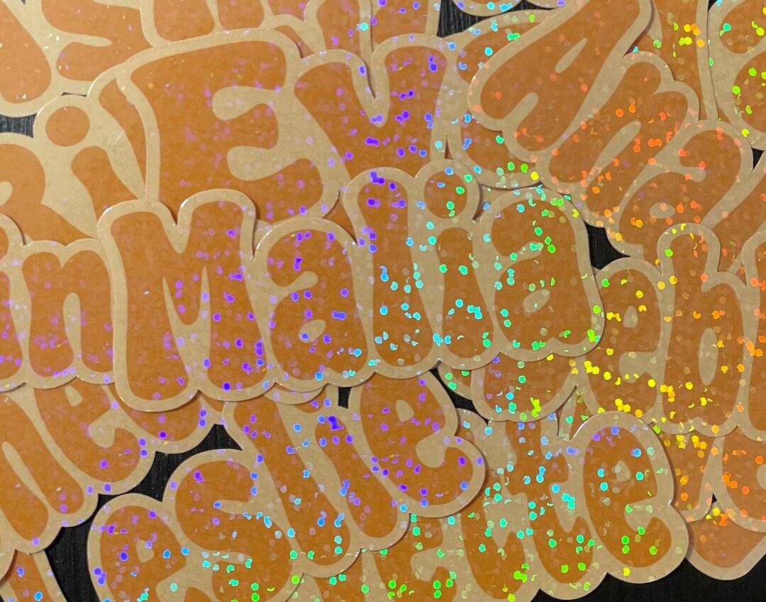 Custom Luxe Name Stickers, Waterproof Sticker, Glitter Sticker, Water ...