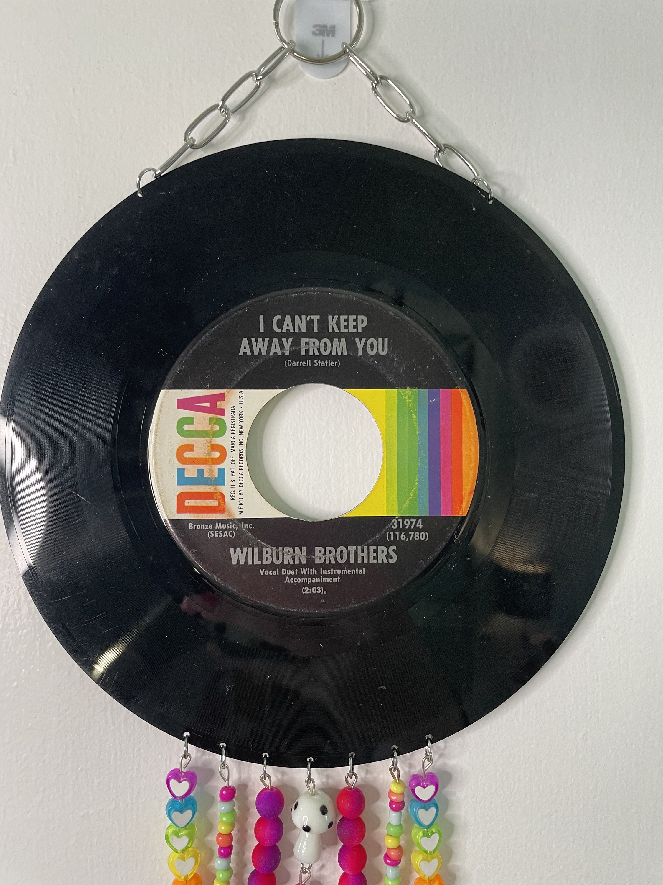 Recycled Vinyl Wall Decoration - Etsy